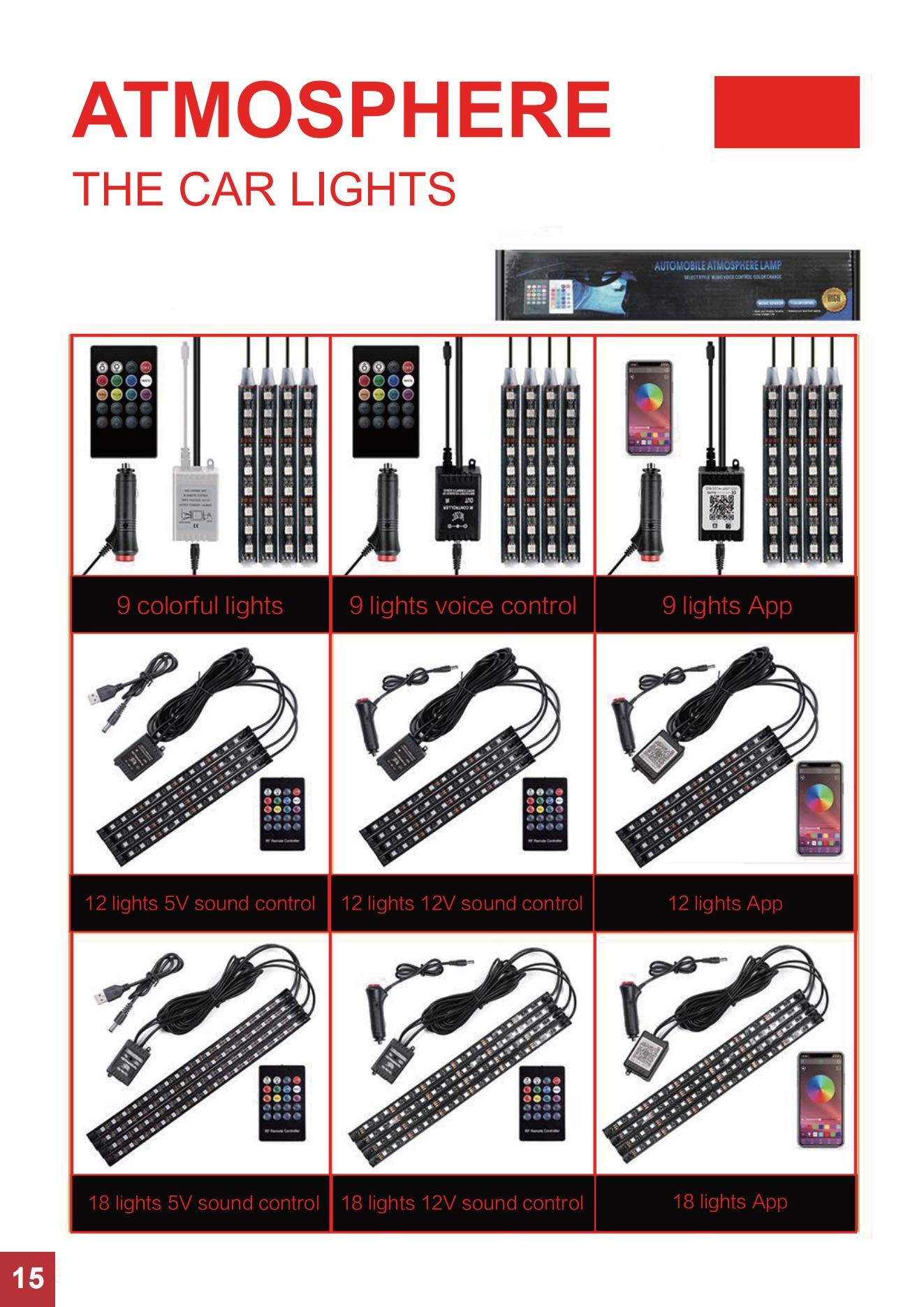 ATMOSPHERE LED CAR LIGHT