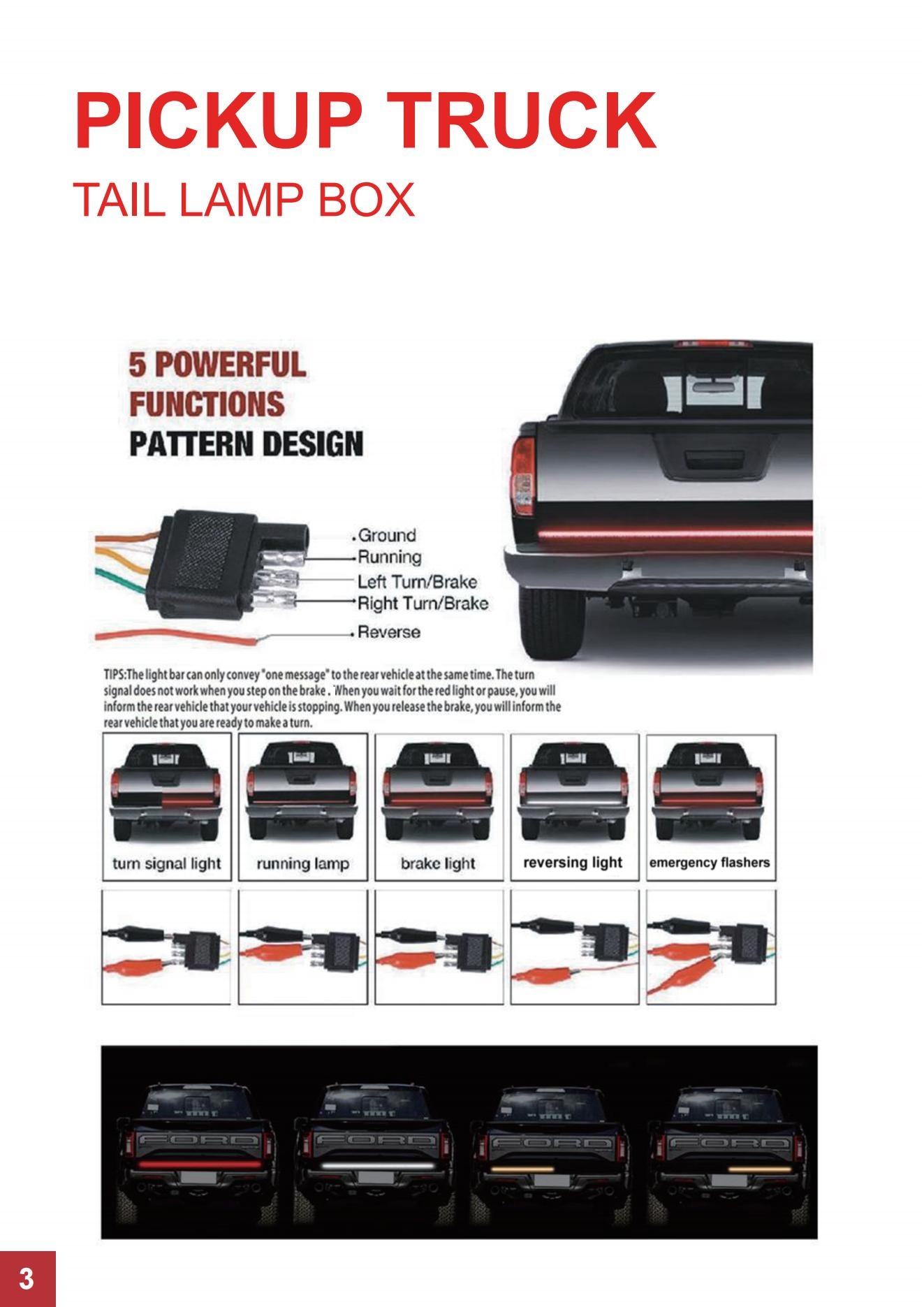PICK UP TRUCK TAIL LAMP BOX